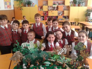 Proiect LEAF: Macheta „Pădurea” – Scoala 22 Galaţi