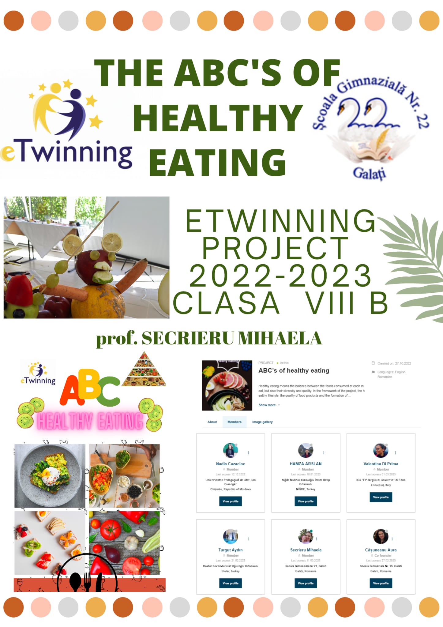 THE ABC’S OF HEALTHY EATING – Scoala 22 Galaţi